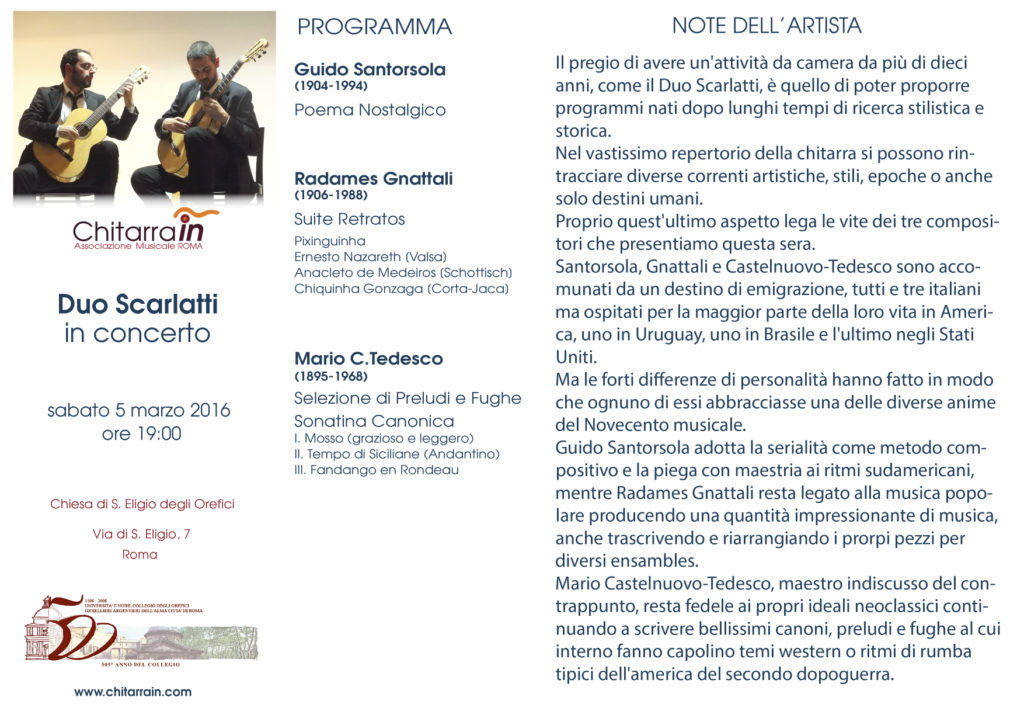 Duo Scarlatti – Associazione musicale Chitarra in